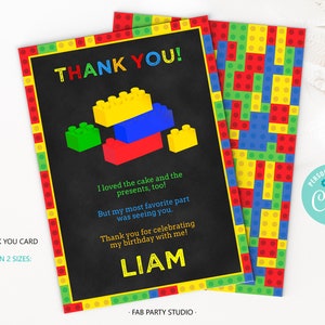 Building Blocks Birthday Party Invitation Colorful Bricks - Etsy