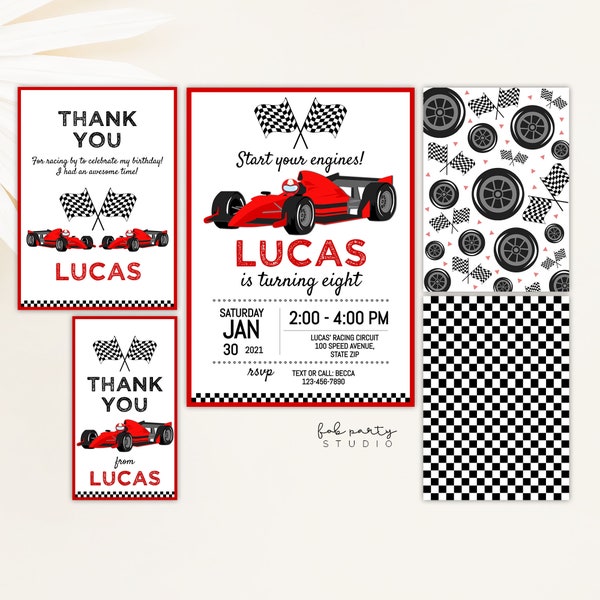 Ferrari Invitation - Etsy