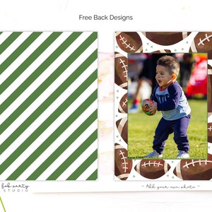 Football Second Down Birthday Party Invitation Thank You Card Digital ...