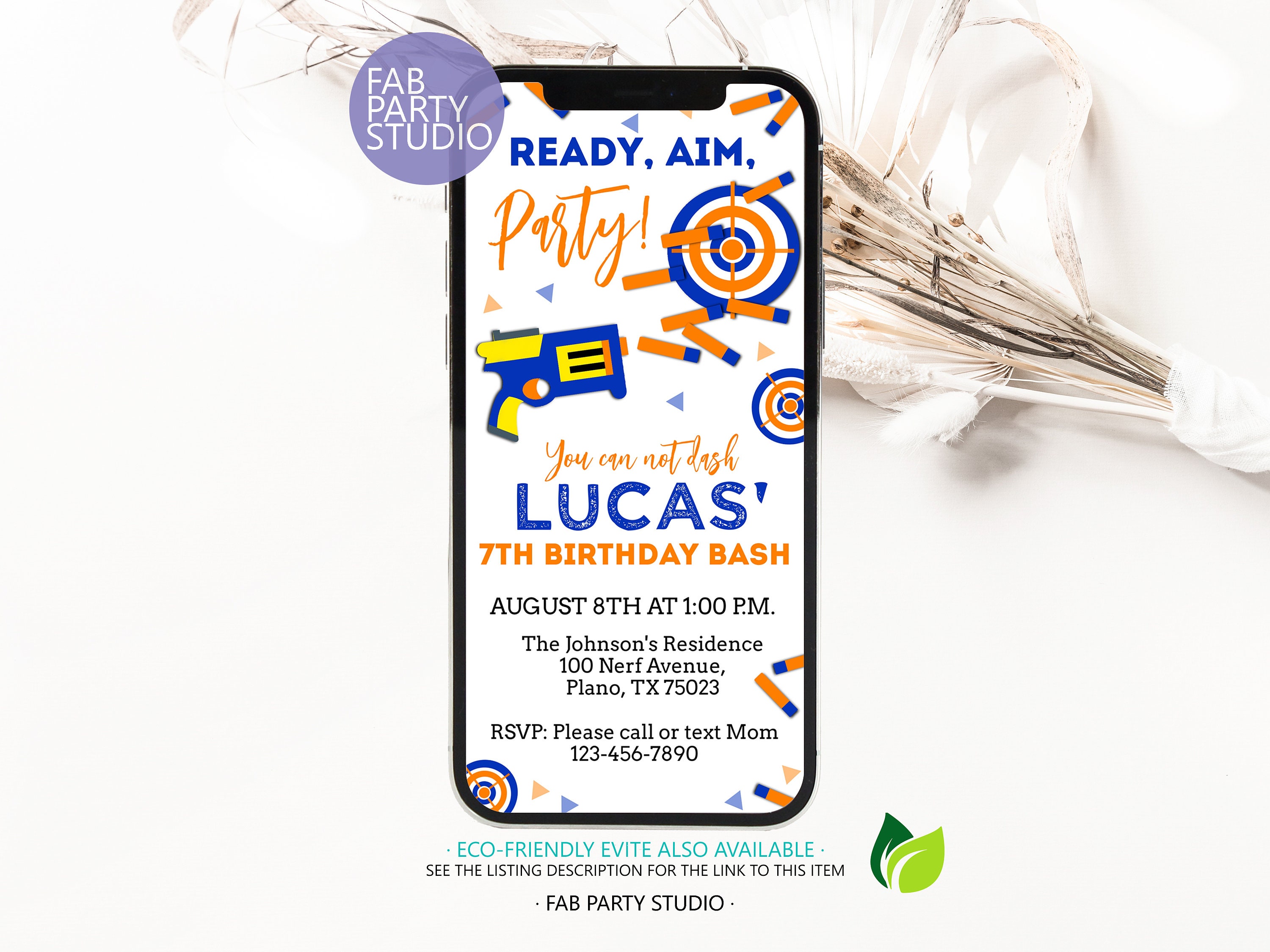 Dart Gun Birthday Party Favor Tag Template Dart Wars Loot Bag - Etsy