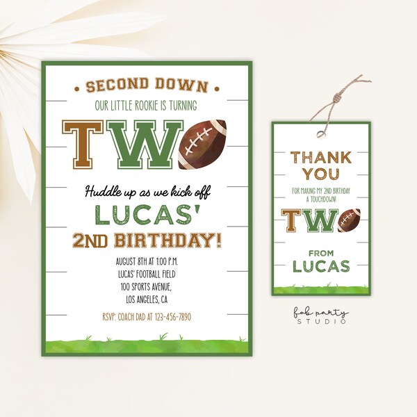 Football Game Party Invitation - Etsy
