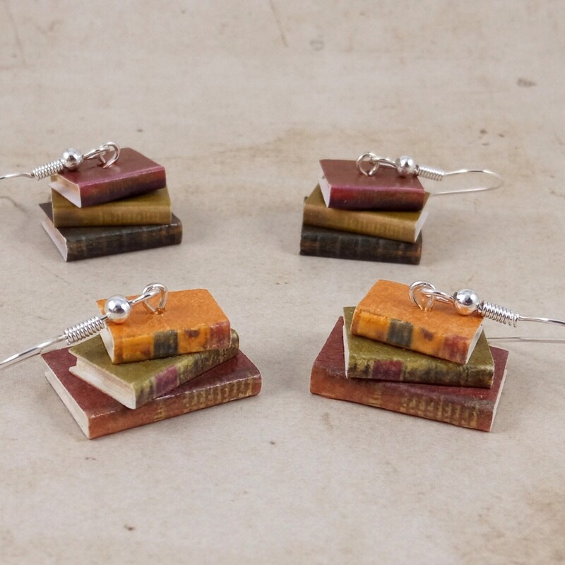 Mini Book Jewelry - Etsy