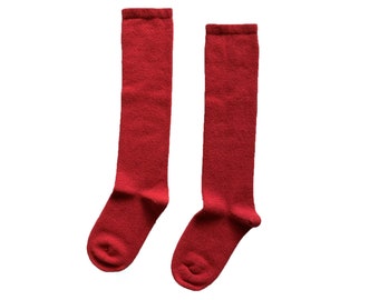 Knee high wool socks | Etsy