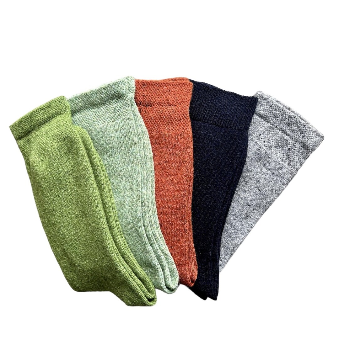 Women's Soft Wool Socks Bundle Colorful Wool Socks Thin Wool Socks Cozy ...