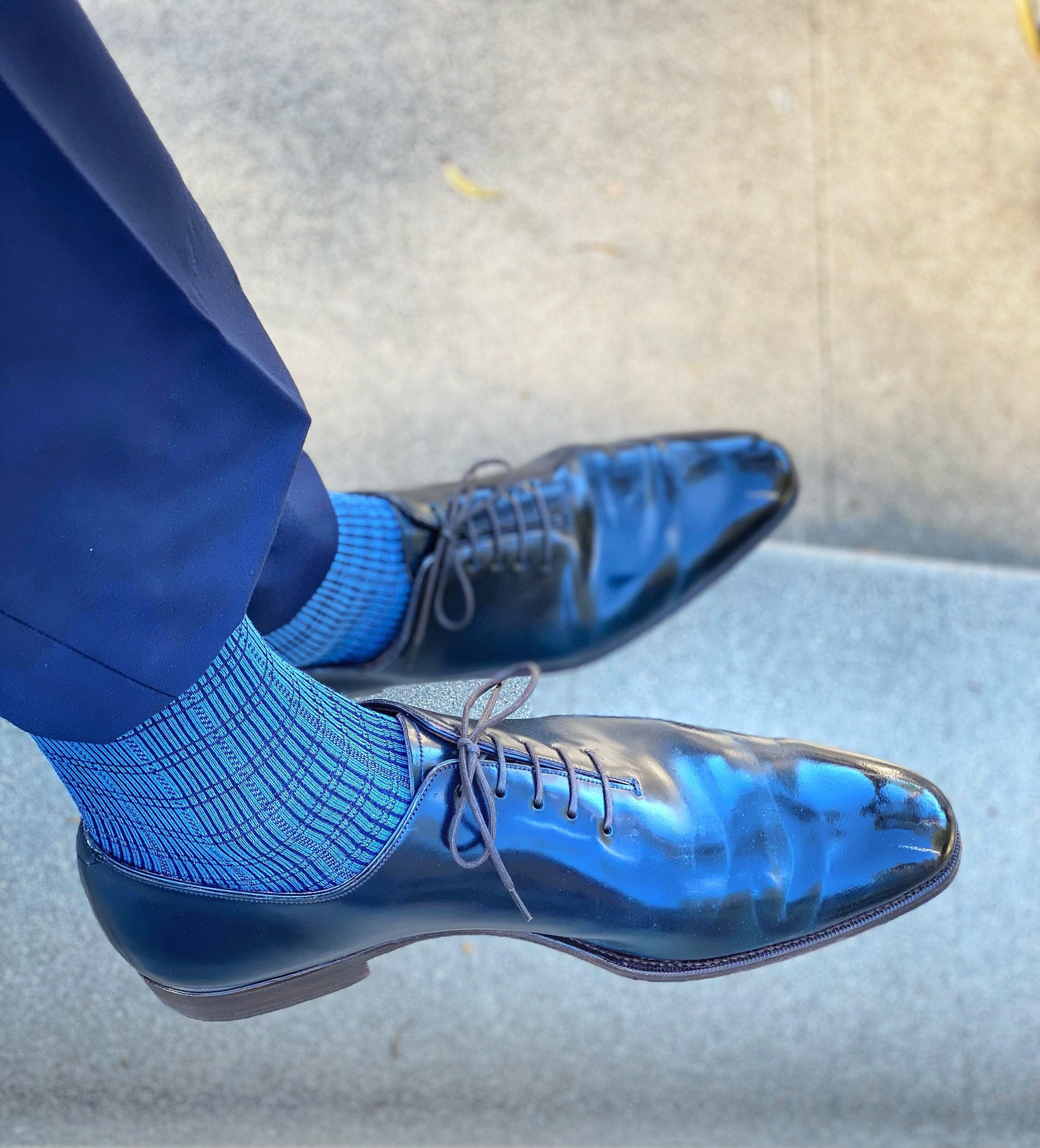 Men's New Blue Dress Socks Bundle 6 Pairs of Blue Dress - Etsy