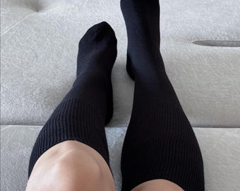 1920s Stockings Rare Vintage 20s Deep Navy Blue Silk Stockings Lush and Soft Etsy
