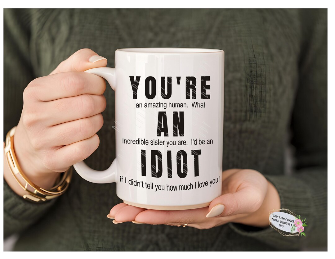 Sister Humorous Mug You're Amazing Human. What an Incredible Brother ...