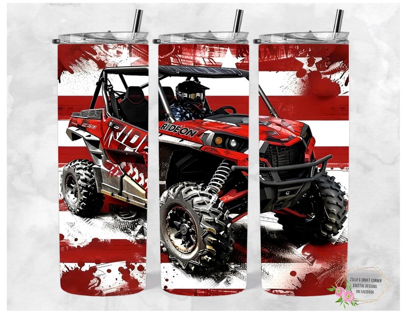 UTV Ride on Tumbler Wrap: Seamless Sublimation Design (digital Download ...