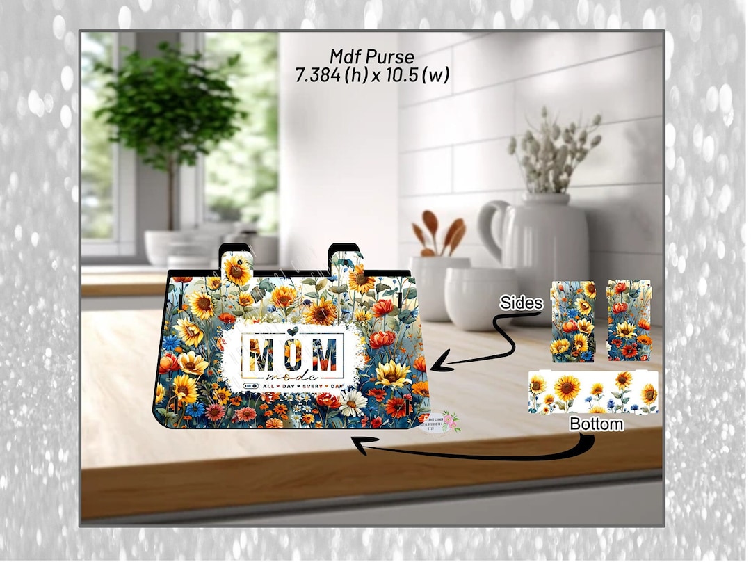 Mom Mode All Day Every Day MDF Purse Png, 300dpi, Instant Digital ...