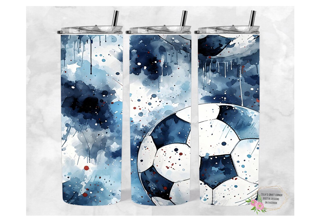 Soccer 20oz Straight Wrap, PNG, Sublimation Digital Download Wrap, 20oz ...