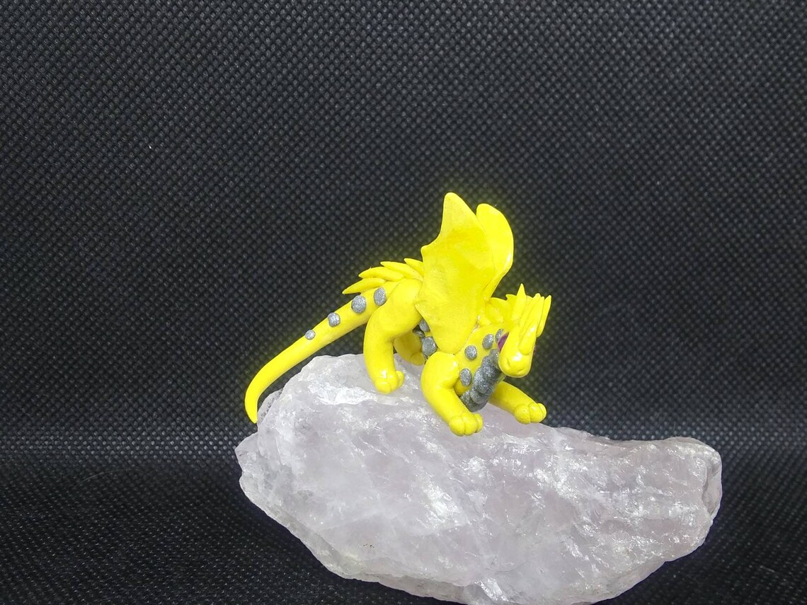 Adorable Dragon/Cute Little Lemon Yellow Dragon/Yellow and | Etsy