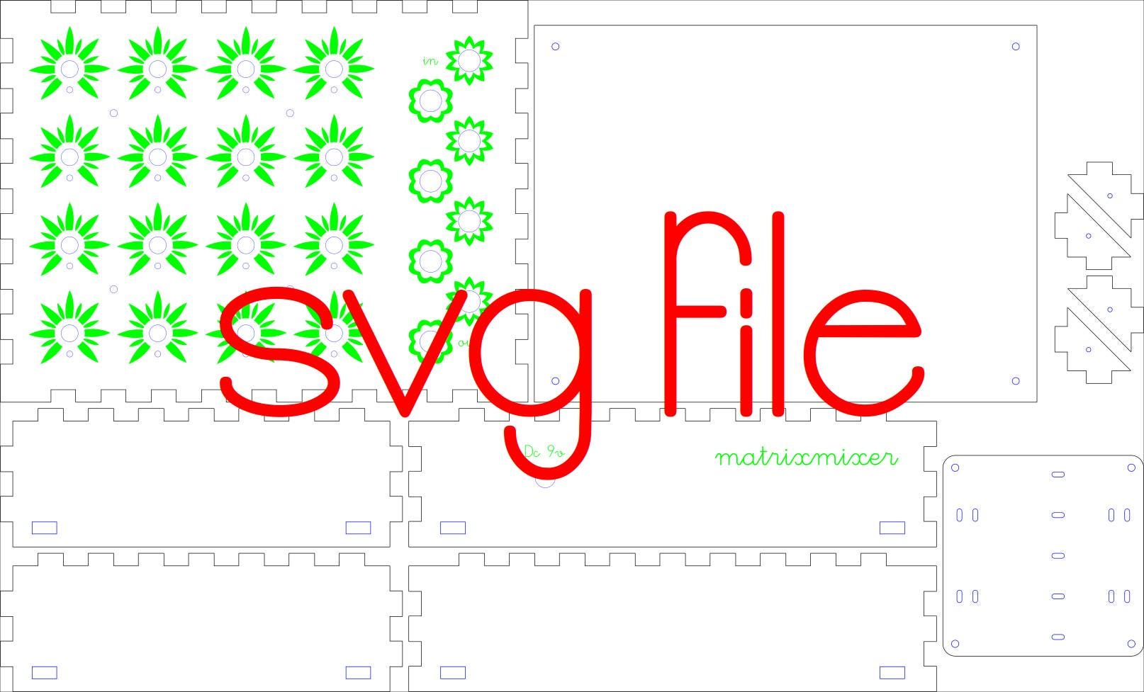 Matrix Mixer Case Laser Cutting File Svg - Etsy