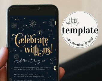 Birthday Invitation via Text - Etsy