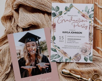 Graduation Invitation 2022 Announcement and Party Invitation | Etsy