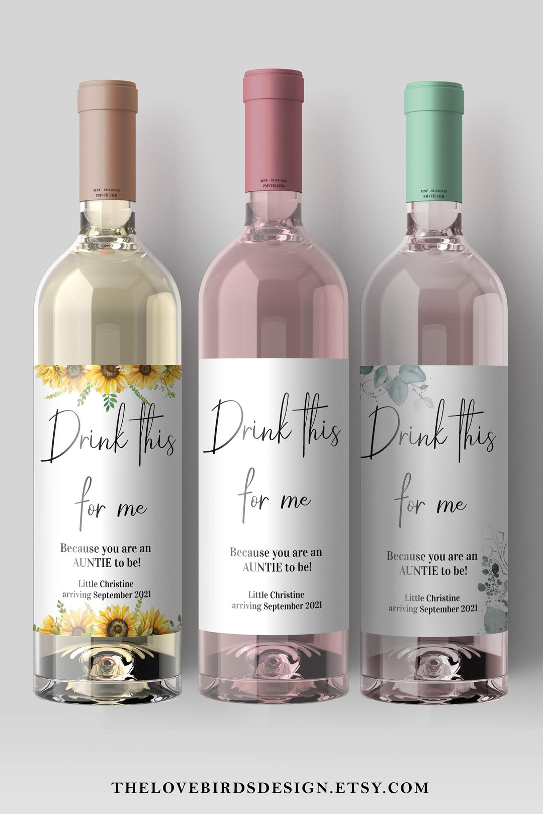 Pregnancy Announcement Wine Label Grandparents to Be Wine - Etsy