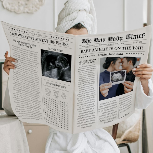 Newspaper Baby - Etsy