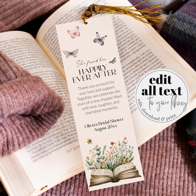 Thank You Bookmark - Etsy