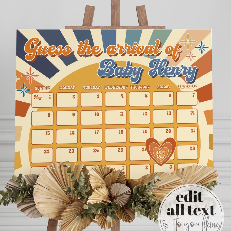 Retro Calendar - Etsy