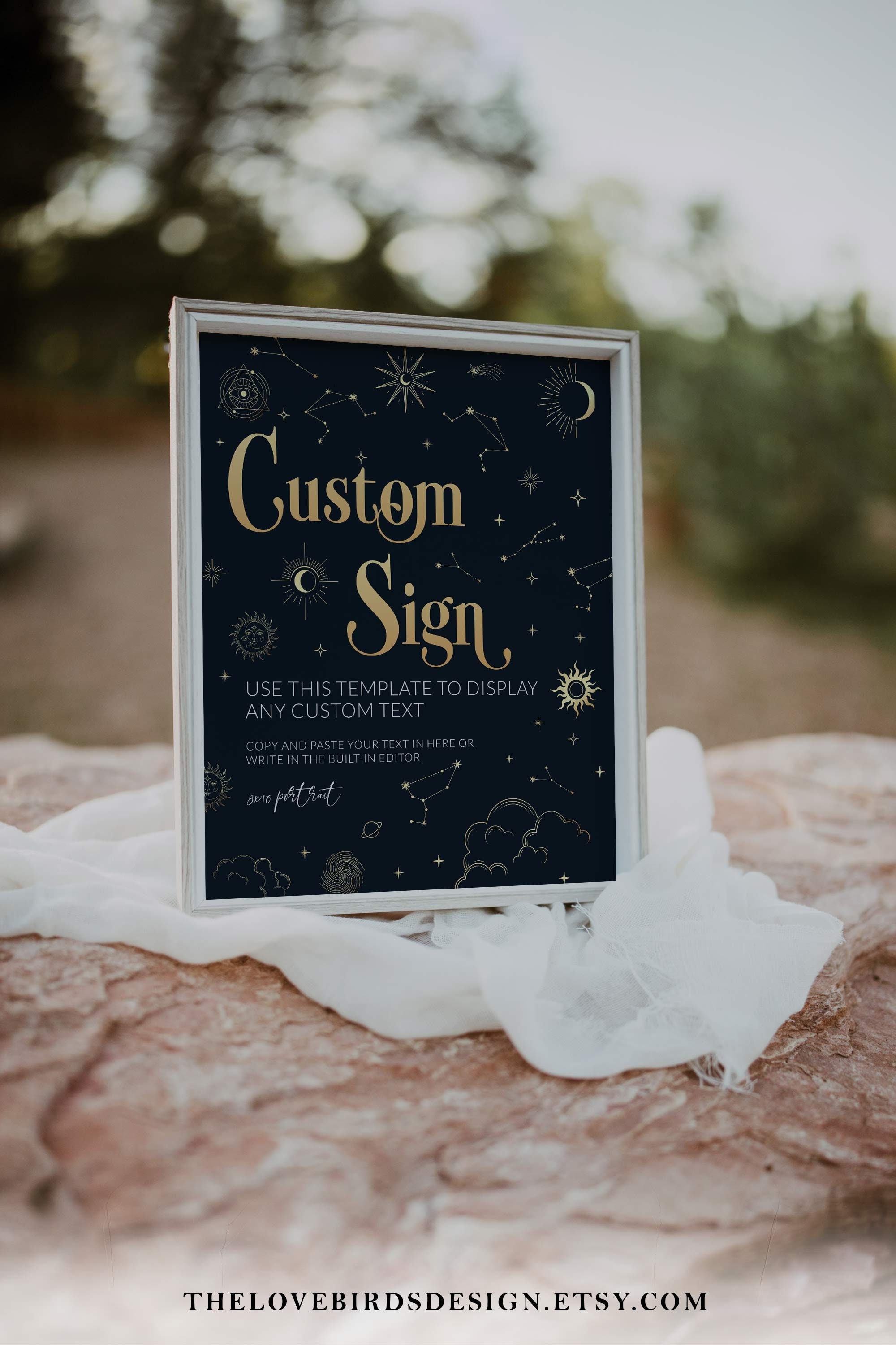 Moon Wedding Custom Sign for Celestial Wedding Constellation - Etsy