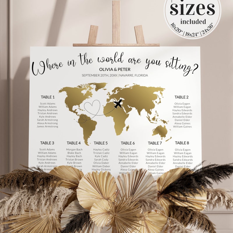World Seating Chart - Etsy