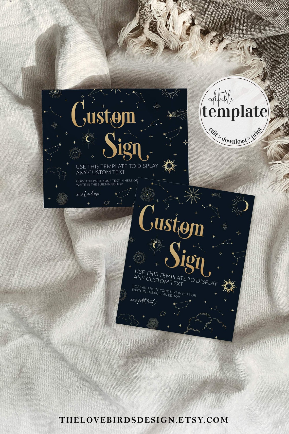 Moon Wedding Custom Sign for Celestial Wedding Constellation - Etsy