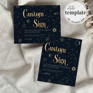 Moon Wedding Custom Sign for Celestial Wedding, Constellation Wedding ...