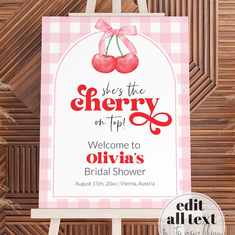 Cherries Sign - Etsy