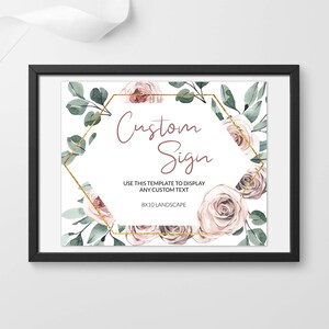 Dusty Rose Wedding Custom Sign for Whimsical Wedding Decor #075 - Etsy