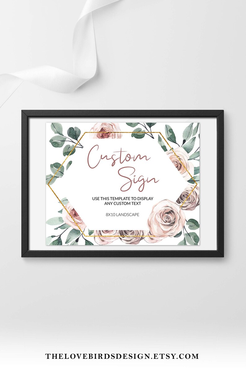 Dusty Rose Wedding Custom Sign for Whimsical Wedding Decor - Etsy