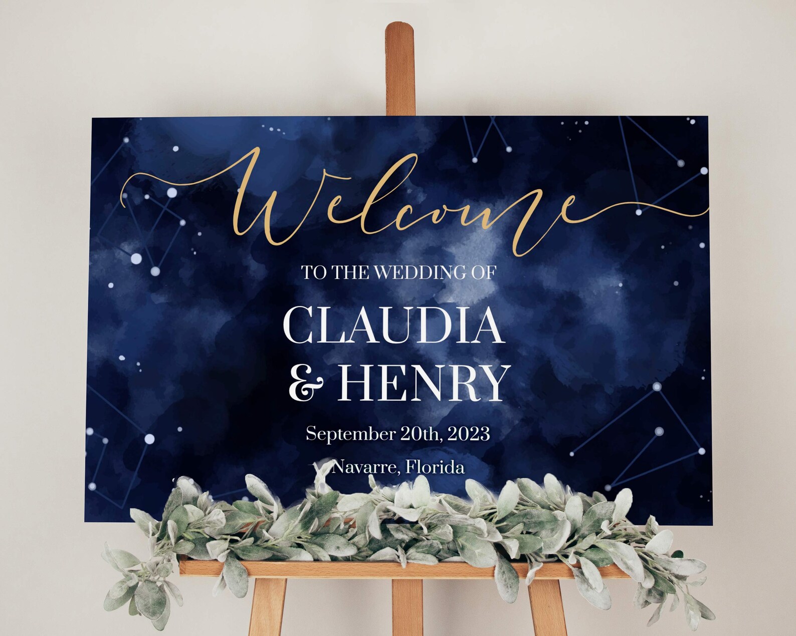Celestial Welcome Sign for Galaxy Wedding Decor Perfect for - Etsy