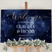 Celestial Welcome Sign for Galaxy Wedding Decor Perfect for Starry ...