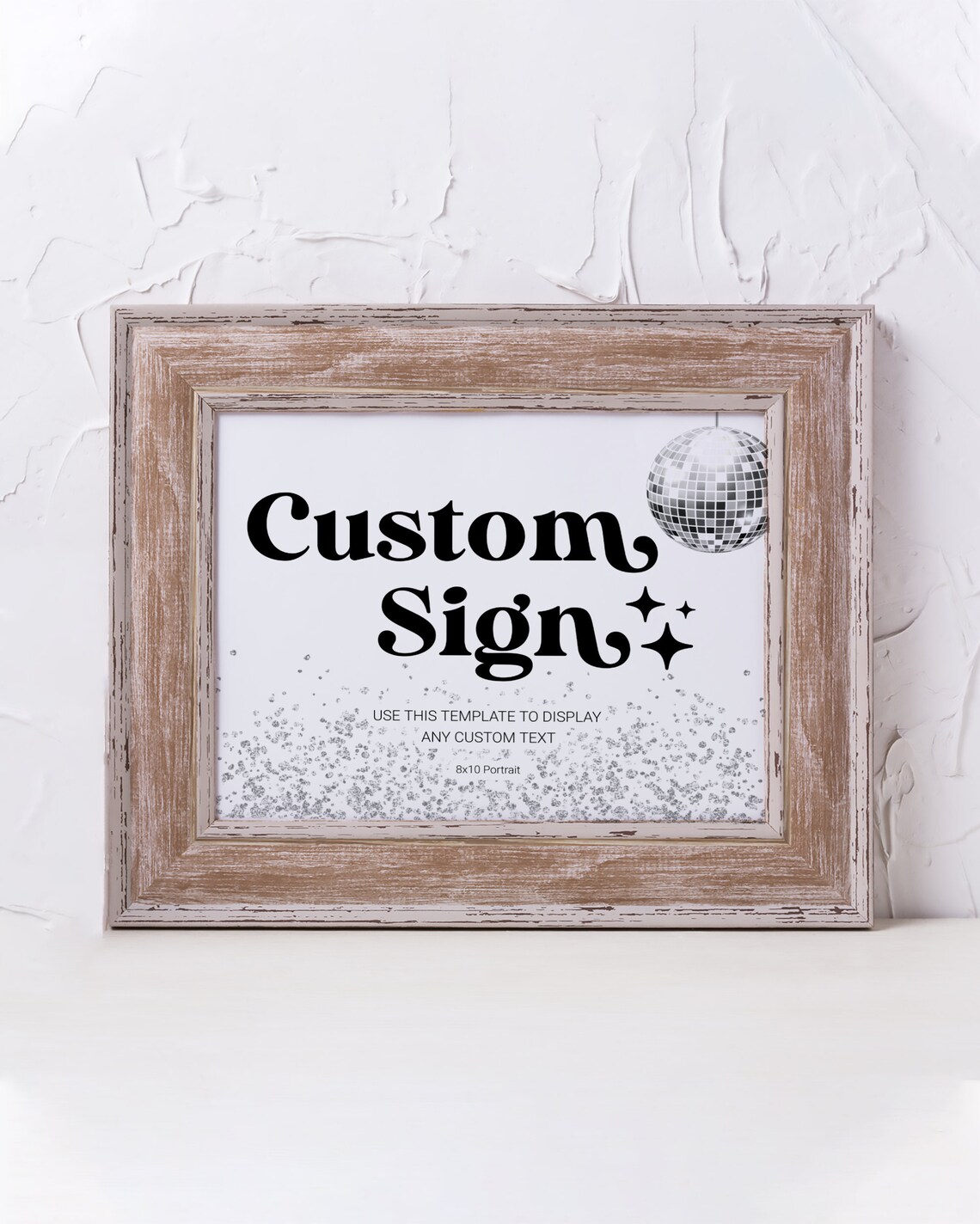 Disco Wedding Custom Sign Template for Retro Wedding - Etsy