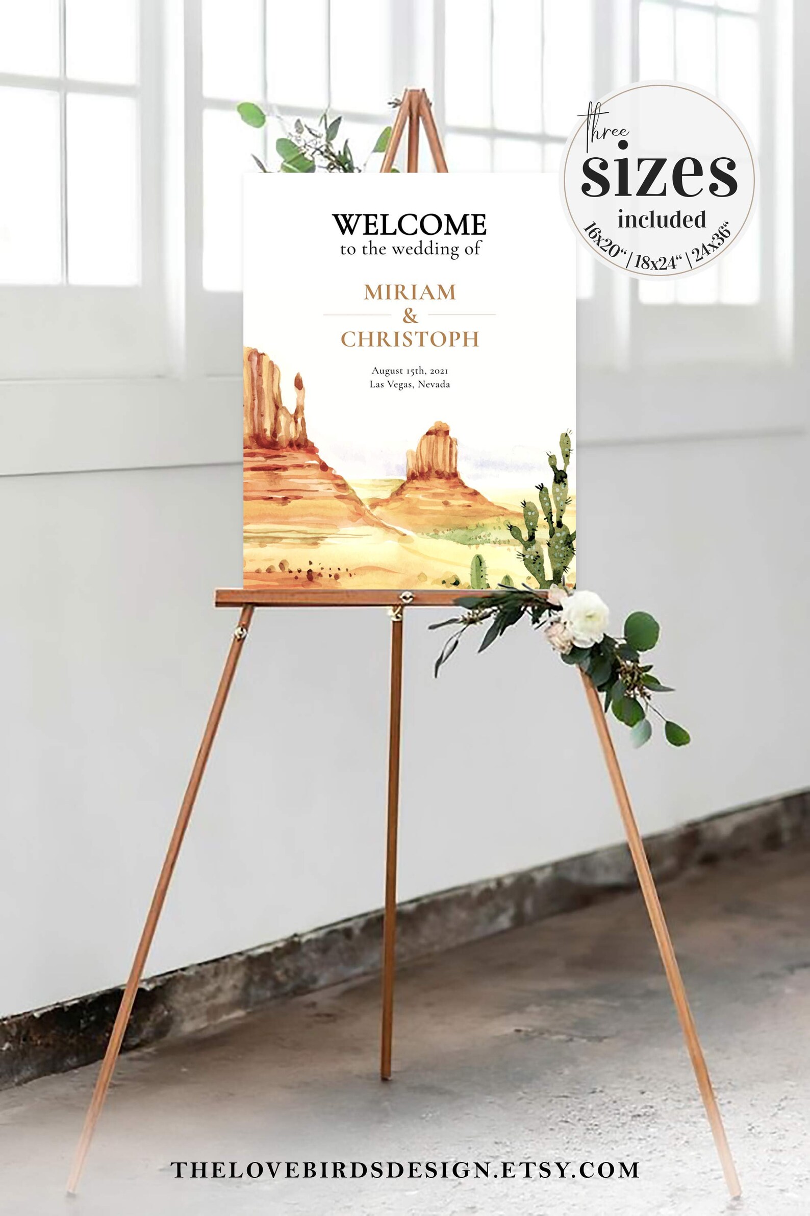 Desert Wedding Welcome Sign Sedona Wedding Welcome Signage | Etsy