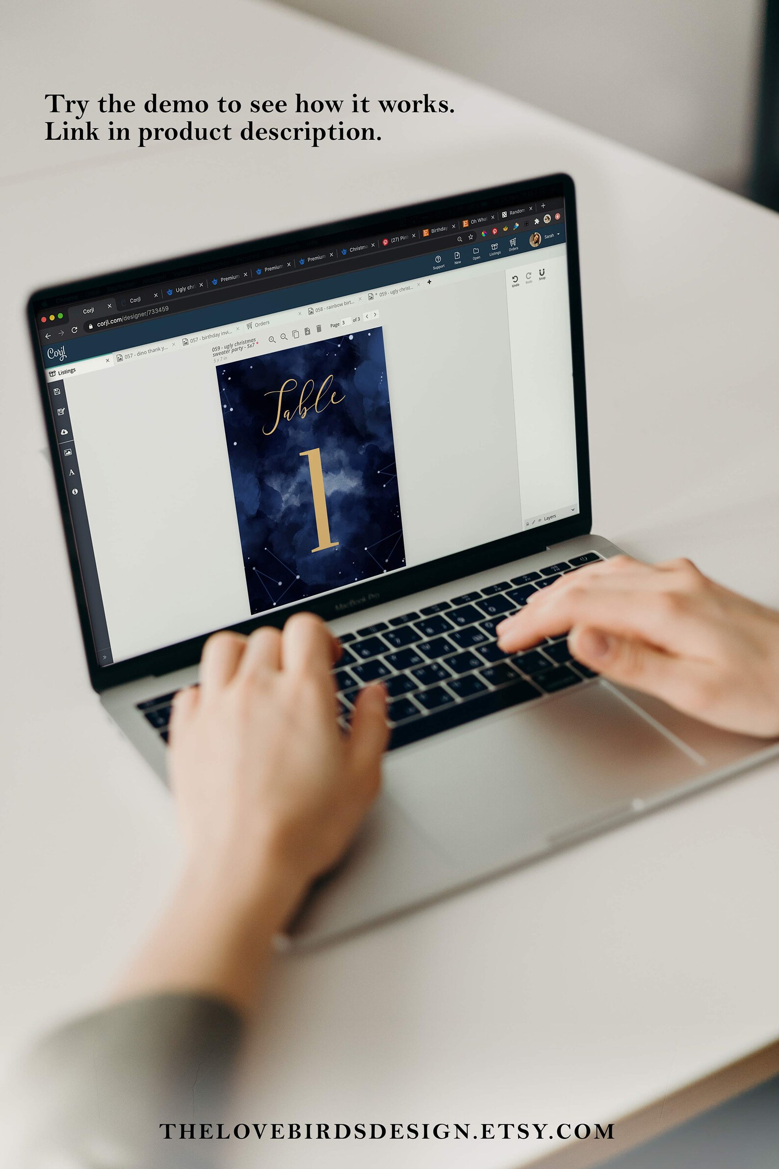 Celestial Table Numbers Sign Template for Starry Night Wedding | Etsy