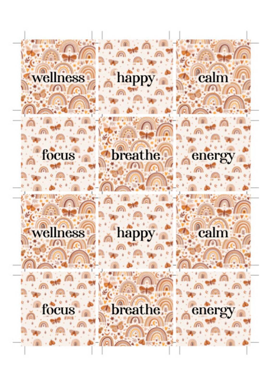 Essential Oil Roller Bottle Labels Set in Bulk Printable - Etsy