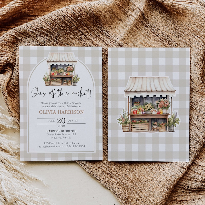 Off the Market Bridal Shower Invite - Etsy