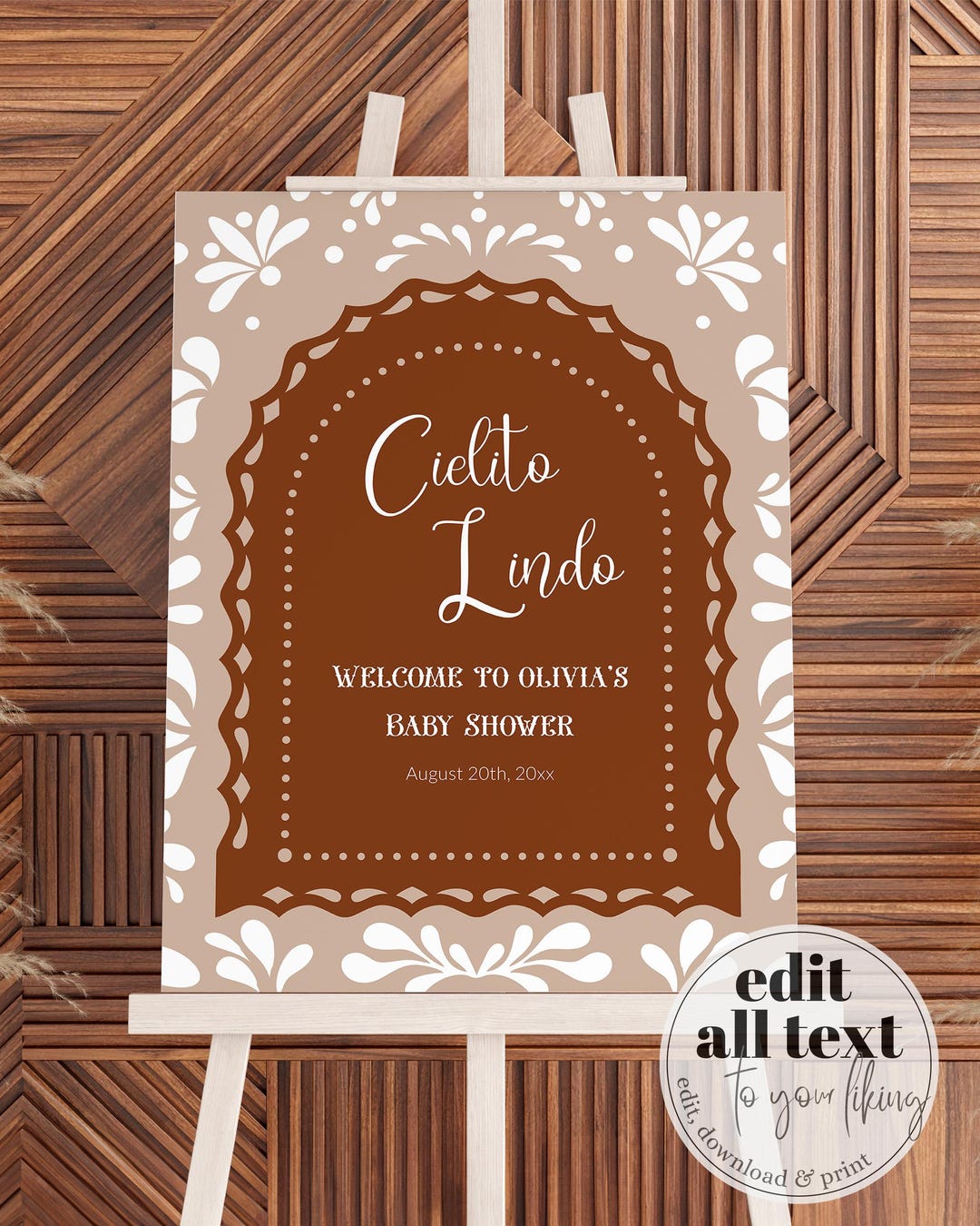 Cielito Lindo Welcome Sign Baby Shower, Gender Neutral Mexican Themed ...