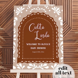 Cielito Lindo Welcome Sign Baby Shower, Gender Neutral Mexican Themed ...