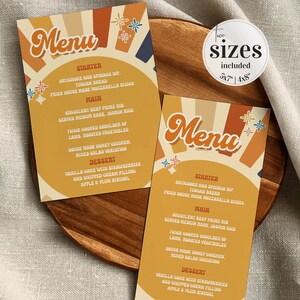 Here Comes the Son Menu Card | Editable Sunshine Bar Menu | Retro ...