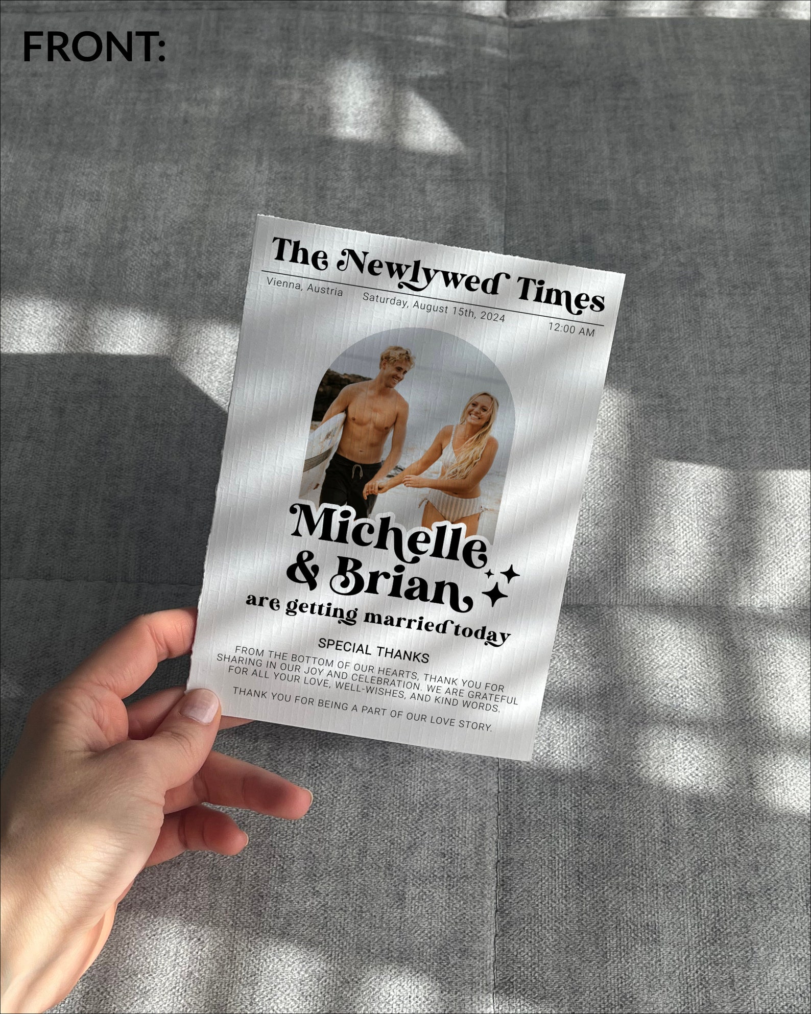 Retro Wedding Program Template, 70s Ceremony Timeline Itinerary ...