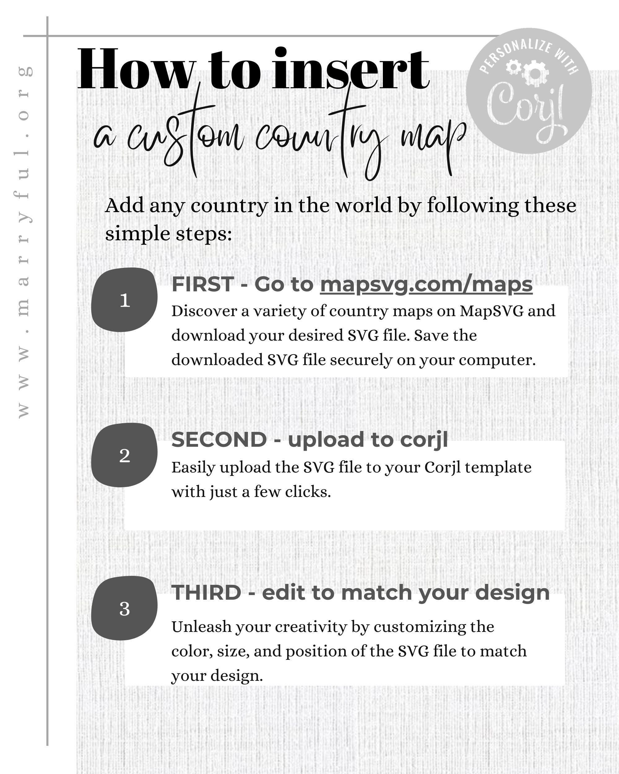 Destination Wedding Table Numbers Template, World Map Travel Theme ...