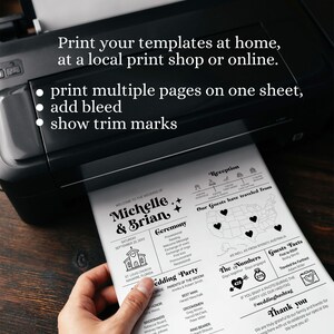 70s Themed Wedding Program Template Infographic Newspaper Programs for ...