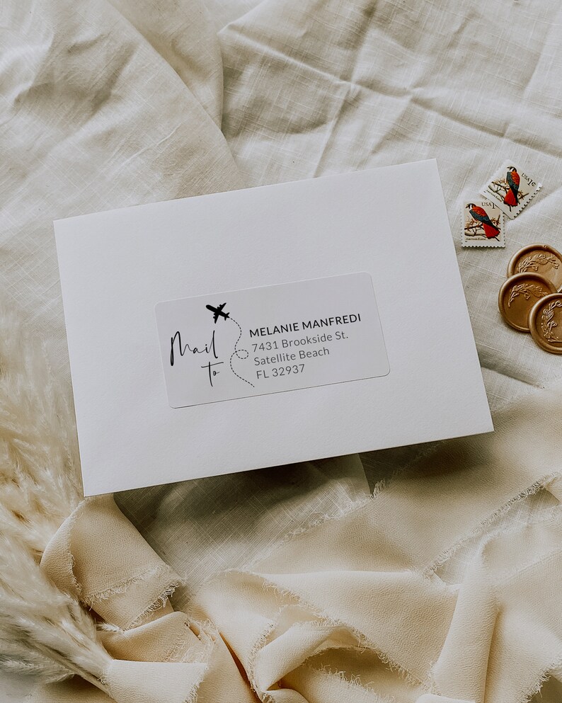 Wedding Guest Address Labels for Destination Wedding - Etsy