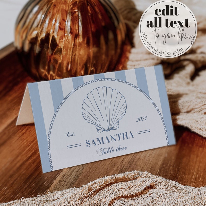 Nautical Place Cards - Etsy