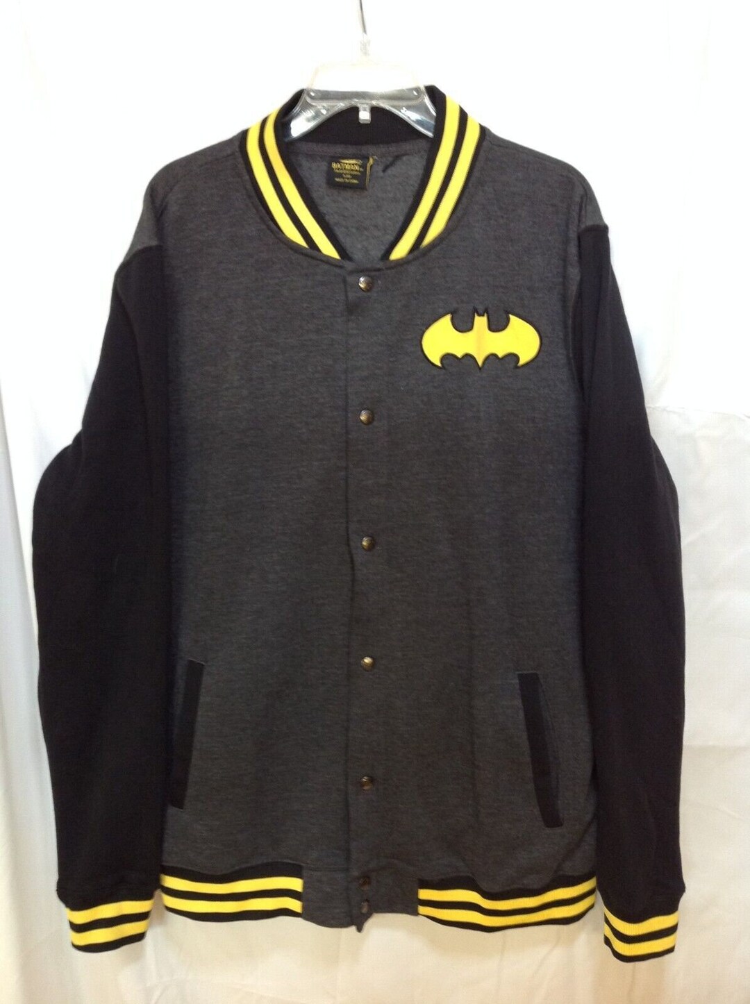 Batman Varsity Snap Button up Jacket Official DC Comics S14/l/xl - Etsy