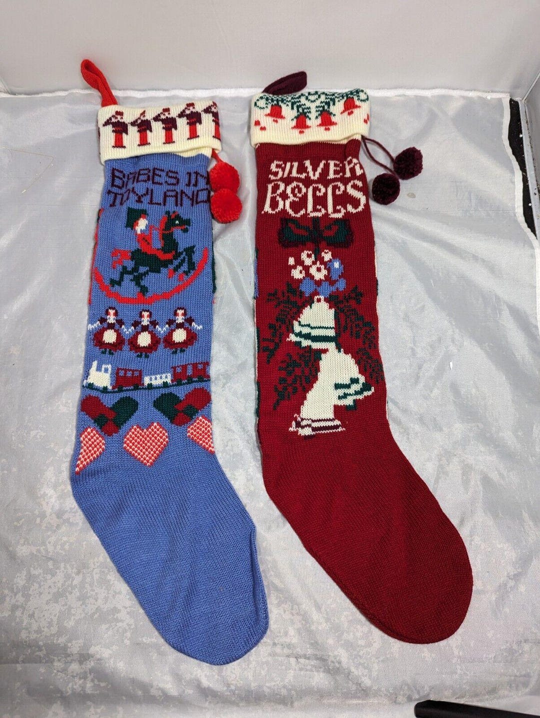 Yuletide Dept 56 Christmas Stockings Babes in Toyland/silver Bells Lg ...