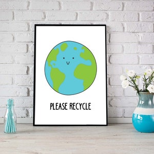 Please Recycle Sign, Reduce Reuse Recycle, Recycling Sign, Environment ...