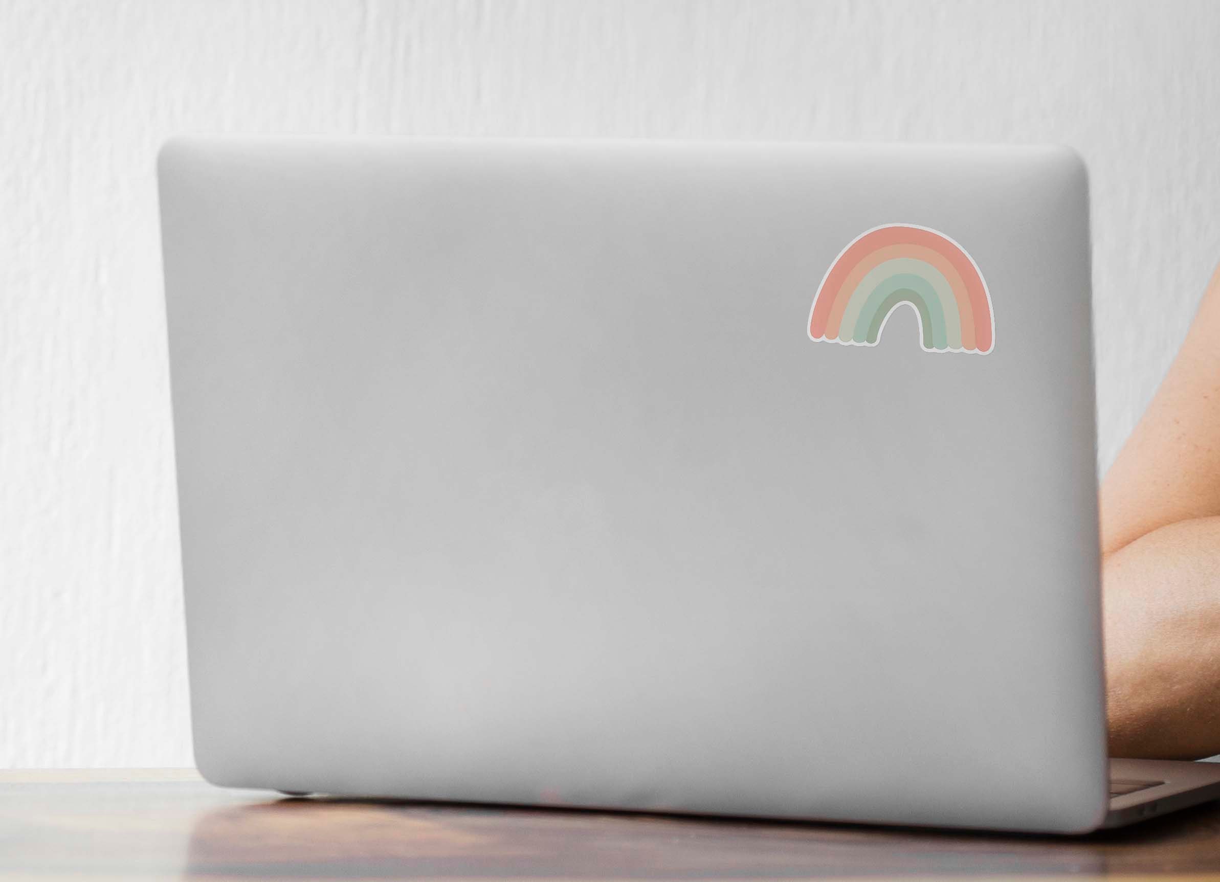 Rainbow Laptop Sticker Aesthetic Stickers Vinyl Laptop - Etsy