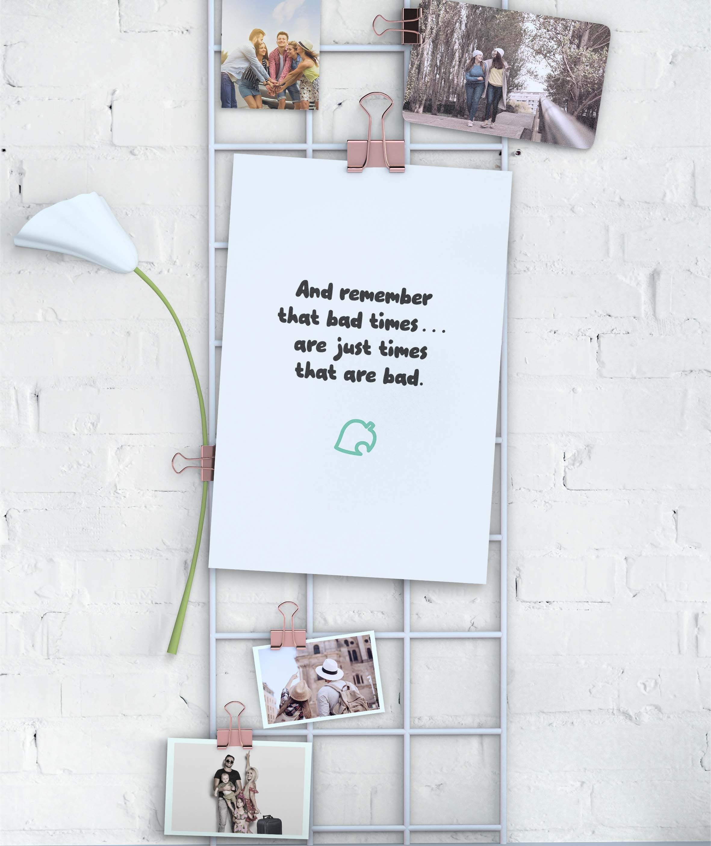 Bad Times Quote, Katrina Villager, Positivity Quote, Minimal Quote Art ...