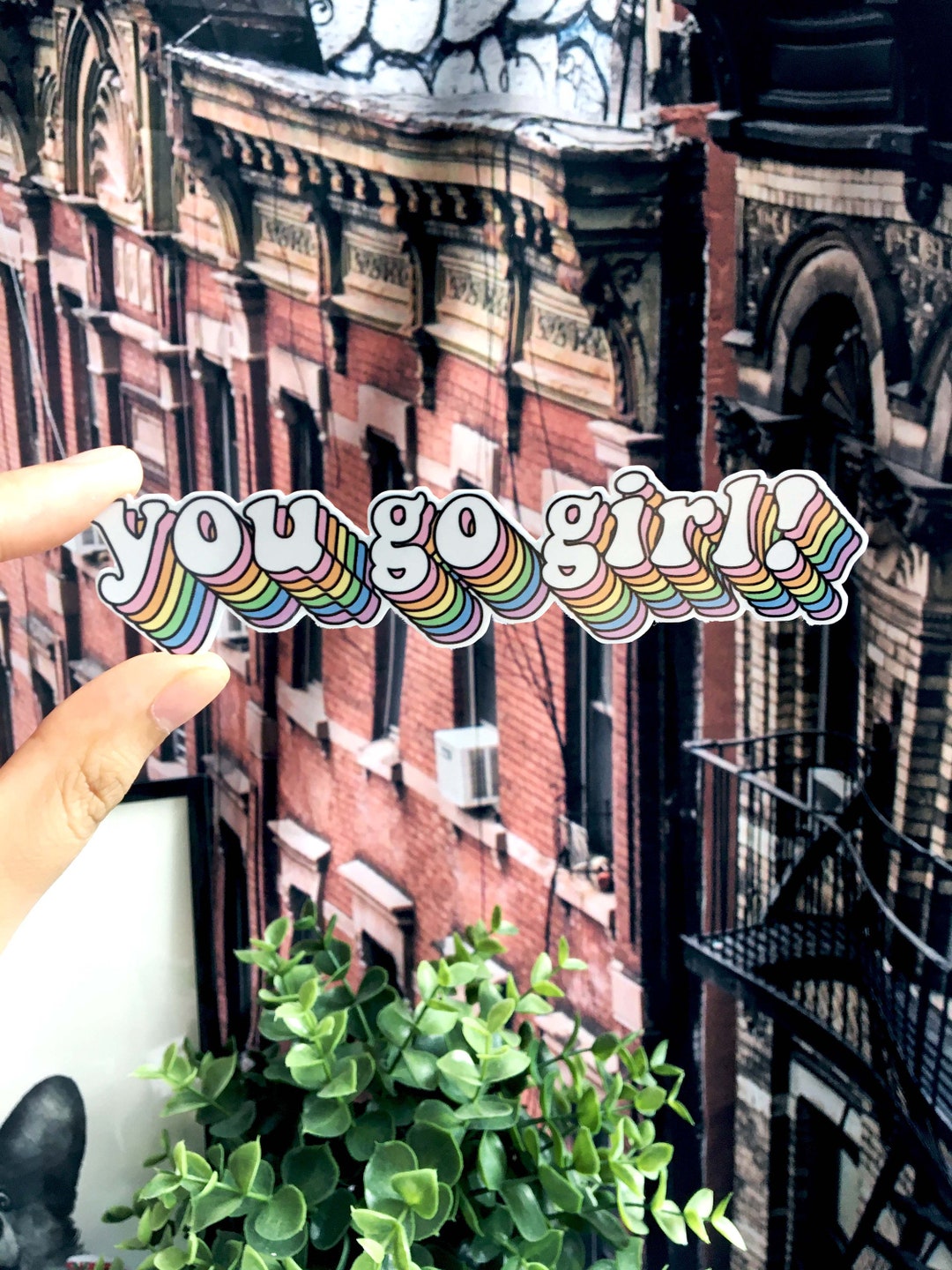 You Go Girl Sticker, Aesthetic Stickers, Vinyl Stickers, Waterproof ...